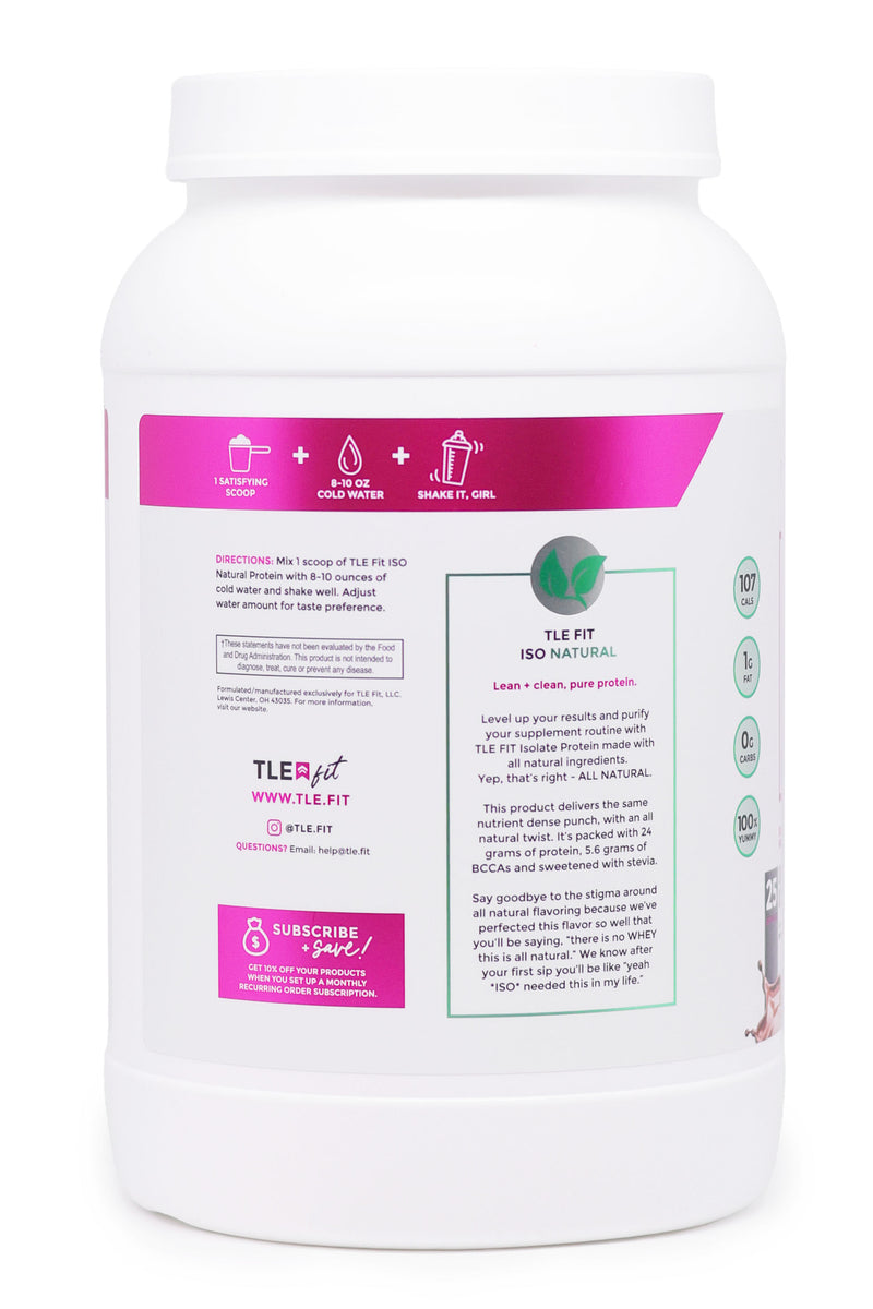 ISO NATURAL PRO: CHOCOLATE ICE CREAM – TLE Fit